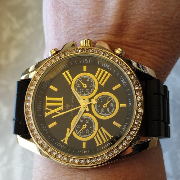 Bella & Rose | Accessories | Bella Rose Diamond Framed Watch | Poshmark